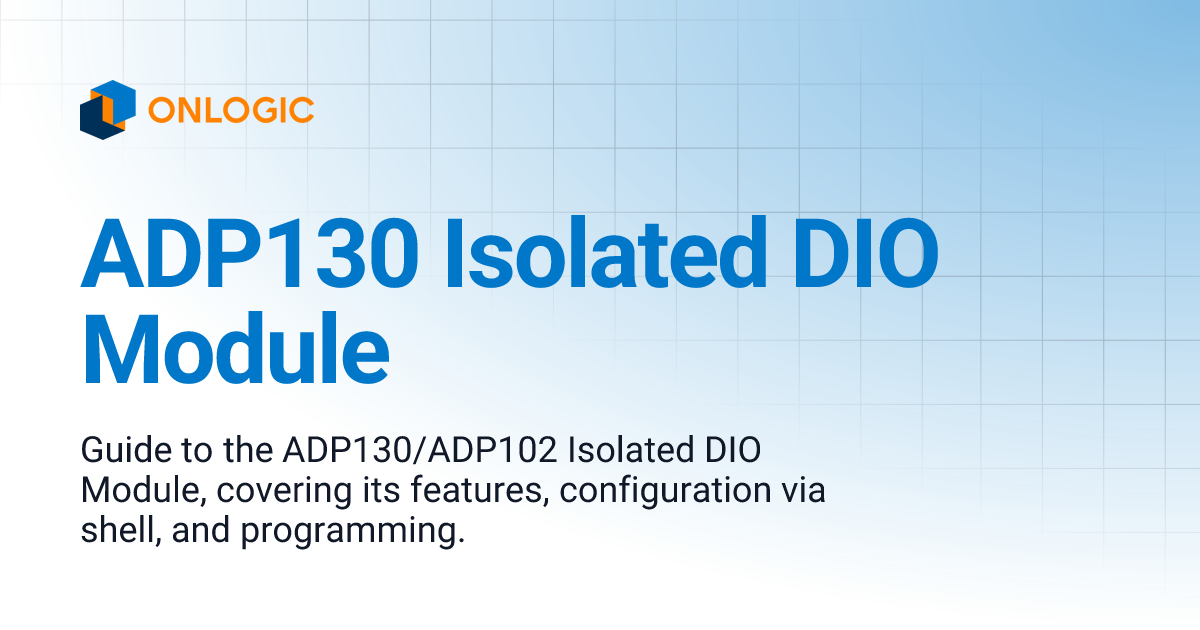 ADP130 Isolated DIO Module | OnLogic Support Documentation